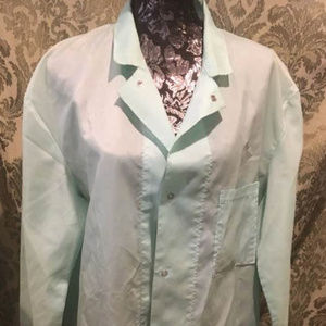 Jackets & Coats | Mint Green Snapfront Lab Coat | Poshmark